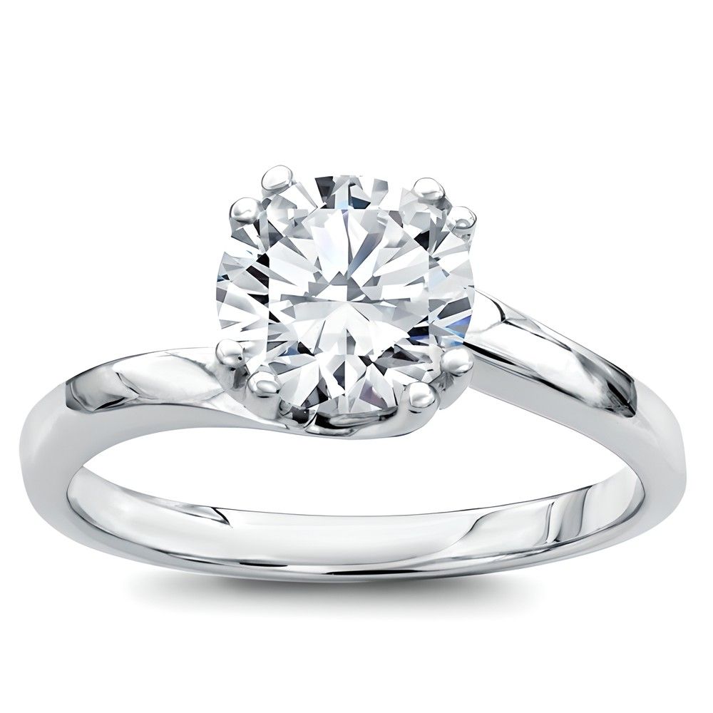 Solitaire Swirl Engagement Setting